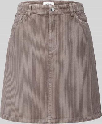 s.Oliver Red Label Mini-Rock aus reiner Baumwolle mit Cordstruktur