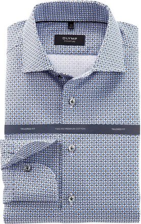 Olymp Signature Hemd aus Baumwolle mit Allover-Print, Tailored Fit in
