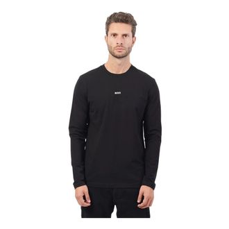 HUGO BOSS Langarm-Poloshirt - - Tops - Herren - Schwarzk - M