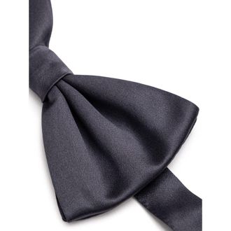 Dolce & Gabbana Mens Gray Silk Bowtie Accessory