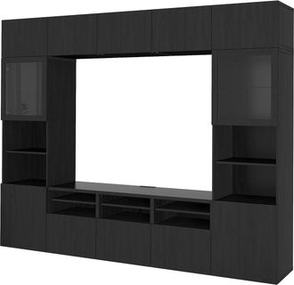 IKEA BESTÅ TV-Komb. mit Vitrinentüren