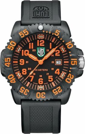 Luminox Homme, Accessoires, Noir, Taille: ONE Size Montre analogique &agrave; cadran contrast&eacute;
