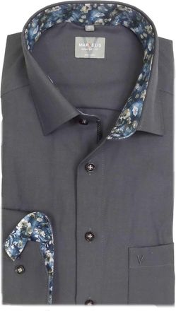 Marvelis Herrenhemd | Comfort Fit | Langarm 64 cm | Anthrazit | New Kent Kragen | Gr. 47
