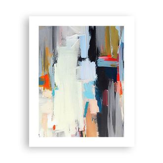 Arttor Poster ohne Rahmen Deko 40x50cm Modern Farben Minimalistisch Wandposter Art Prints Wanddeko Bild Wand Kunstdruck Wandbilder Dekoration Wohnzimmer Schl