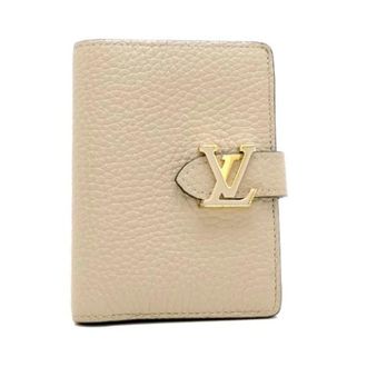 Louis Vuitton Portefeuille bi-pli vintage Louis Vuitton en cuir Taurillon doccasion - Femme - Pre-owned - Beige - Taille: ONE Size