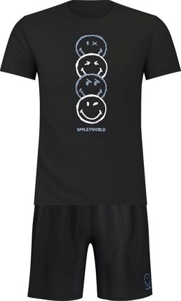 Ath&eacute;na Smiley X Athena 7q23 Pijama-Set f&uuml;r Herren, Schwarz/unten schwarz, M