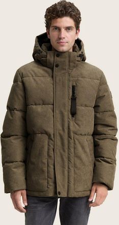 Tom Tailor Winterjacke Jacken Cord Puffer-Jacke mit abnehmbarer Kapuze