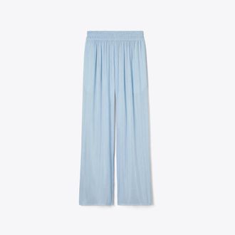 Tory Burch Hose aus Seide und Leinen