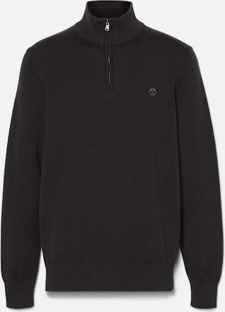 Timberland Williams River Pullover mit 1/4-Rei&szlig;verschluss f&uuml;r Herren in Pflaster-Schwarz, Herren, Schwarz, Gr&ouml;&szlig;e