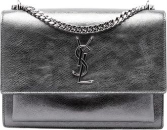 Saint Laurent Pre-owned The Sunset Shoulder Bag - Femme - Pre-owned - Gris - Taille: ONE Size