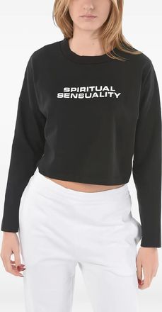 Liberal Youth Ministry t-shirt crop Spiritual à manches longues - Noir