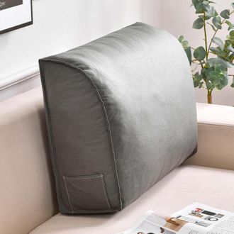 Generic R&uuml;ckenkissen aus PU-Leder Sofa-Lesekissen wasserdichtes Keilkissen R&uuml;ckenst&uuml;tzpolster weiche Lendenwirbelpositionierungs-R&uuml;ckenlehnenkissen f&uuml;r das Sc