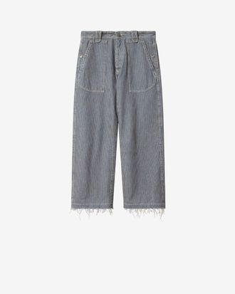 Isabel Marant Pantalon Ermina - Femme - Bleu-blanc - Taille34 - Marant &Eacute;toile