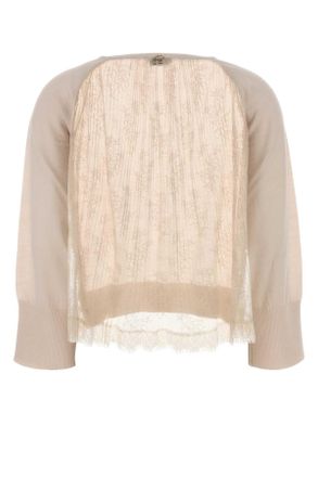 Blumarine Virgin Wool Sweater - Beige