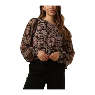 Summum Top Flowers Viskose Bluse - - Blouses & Shirts - Damen - Mehrfarbig - S