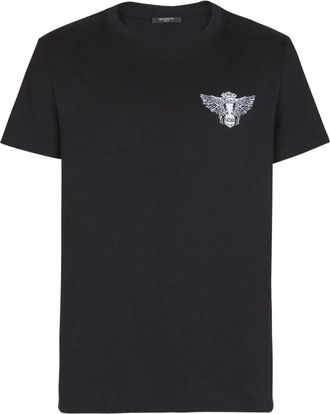 Balmain t-shirt à imprimé graphique - Noir