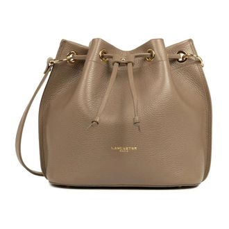 Lancaster Alba Double Taupe/Or Leder Tasche - - Bags - Damen - Orange - ONE SIZE