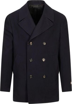 Canali Homme, Manteaux, Bleu, Taille: XL Cappotto