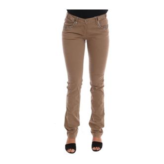Costume National Beige Super Slim Fit Designer Jeans - - Jeans - Damen - Beige - W26