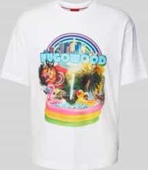 HUGO BOSS T-Shirt mit Label-Print Modell Duwood