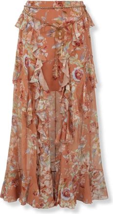 Zimmermann Femme, Jupes, Multicolore, Taille: 40 FR Awaken Ruffle Skirt
