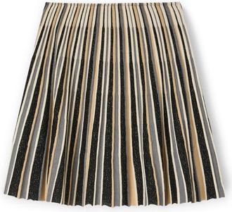 Motivi Femme, Jupes, Noir, Taille: 36 FR Pleated Lurex Knit Skirt