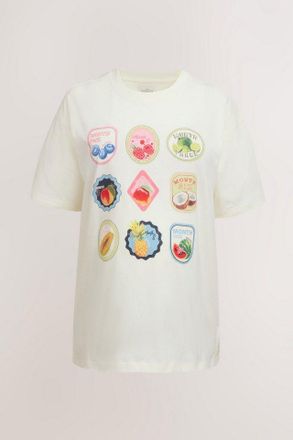 Next T-Shirt Baumwoll-T-Shirt mit Obst-Grafik, Umstandsmode (1-tlg)