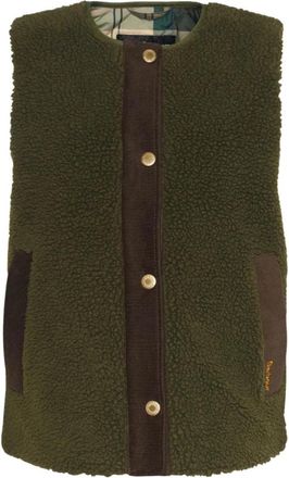 Barbour Dulsie Teddy Liner Weste - - Jackets - Damen - Gr&uuml;n - S