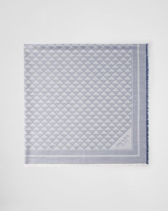 Prada Schal aus Seide und Wolle