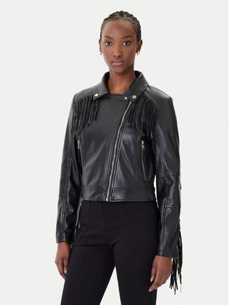 Rinascimento Rinascimento Jacke aus Kunstleder CFC0124662003 Schwarz Regular Fit