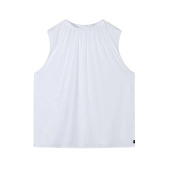 10 Days &Auml;rmelloses entspanntes Oberteil - - Blouses & Shirts - Damen - Wei&szlig; - S