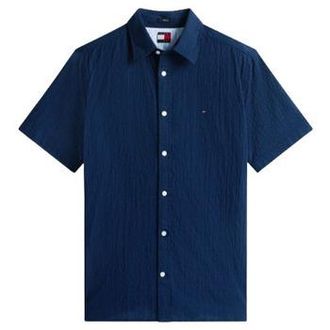 Tommy Jeans CHEMISE TJM REG SEERSUCKER SHIRT EXT - DARK NIGHT NAVY - L