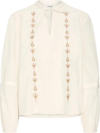 Ichi Bluse - - Blouses & Shirts - Damen - Beige - S
