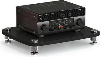 Generic HiFi Regal 4-stufiges Audio-Regal, HiFi-Lautsprecherbox Mit Vibrationsd&auml;mpfung, Offene Ablagefl&auml;che, Modulares Design, Robust, for Gaming, Wohnzimmer 