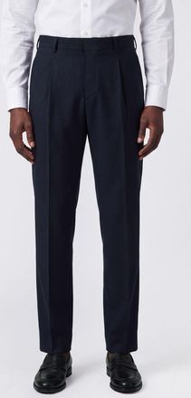 Pantaloni Torino Pantalon de tailleur slim en coton avec pinces et taille mi-haute