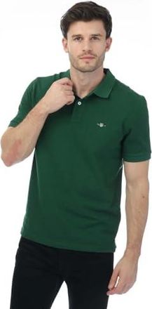GANT Reg EMB Archive Shield Polo, Juniper Green, XXL Hommes