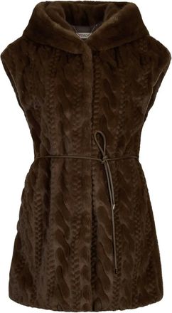 Liu Jo veston en fourrure artificielle - Marron