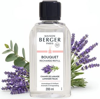 Maison Berger Parfum Berger Nachf&uuml;llpackung f&uuml;r Bouquet Duft Orange-Zimt transparent 200 ml, durchsichtig, 6041 Recharge Pour Bouquet Parfum Champ DE Lavande TRANSP