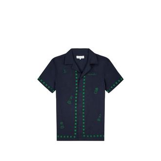 Maison Labiche Chemise brod&eacute;e &agrave; manches courtes Morney