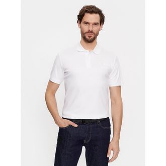 Calvin Klein Poloshirt Smooth Cotton Slim Polo K10K111657 Wei&szlig; Regular Fit