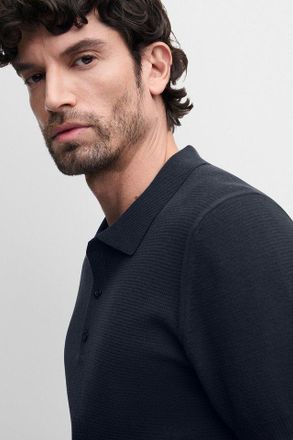 Cinque Kurzarmpullover CIFLAV mit Polokragen und Knopfleiste, Regular Fit