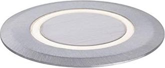 Paulmann 94363 LED Außenleuchte Bodeneinbauleuchte IP67 rund incl. 1x2 Watt Edelstahl gebürstet Außenlampe Edelstahl, Kunststoff 3000 K