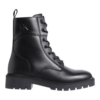 Calvin Klein Jeans Combat Boot Mid Zip - - Shoes - Damen - Schwarzk - 37 EU
