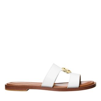 Michael Kors Sandalen - Erin Flat Sandal - Gr. 36 (EU) - in Wei&szlig; - f&uuml;r Damen