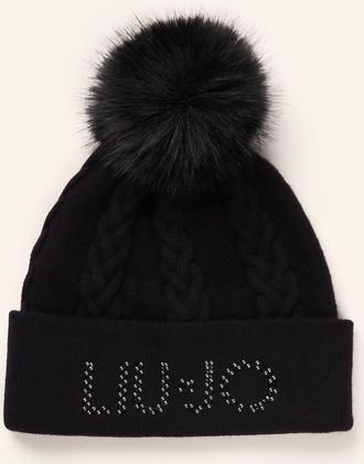 Liu Jo Liu Jo Mütze Mit Schmucksteinen schwarz