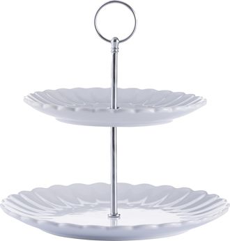 Price & Kensington Luxe 2-stöckige Etagere weiß