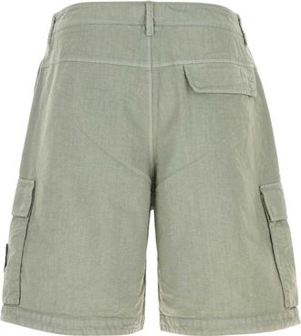 Stone Island Nylon Cargo Bermuda Shorts - Green