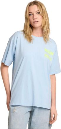 Kocca Femme, Tops, Bleu, Taille: 36 FR T-shirt en coton coupe ample
