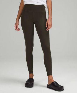 lululemon Align Leggings mit hohem Bund f&uuml;r Frauen - 71 cm - Gr&ouml;&szlig;e 20 in Dark Olive