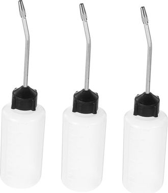 Cabilock 3 St&uuml;ck Teiliges N&auml;hmaschinen &ouml;lflaschen Eisen auslauf und Verschluss Langlebiger und Vielseitiger &Ouml;lspender f&uuml;r Pr&auml;zises Schmieren von N&auml;hmaschinen u